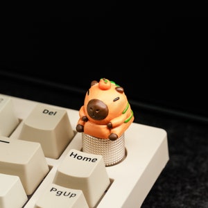 Cute Capybara Keycap, Custom Capybara Keycap, Capybara Artisan Keycap ...