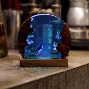 Driver Epoxy Lamp, Scuba Diver Epoxy Resin Night Light, Diving ...