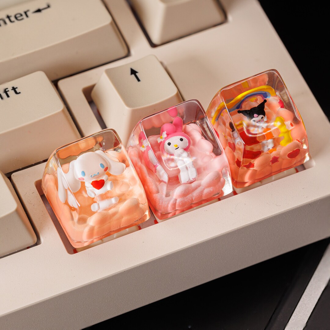 Artisan Cinnamoroll Keycap, Cute Kuromi Keycap, Kawaii Japanese Cartoon ...