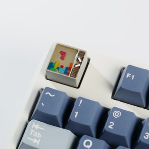 Retro TV Artisan Keycap, Artisan Keycap, Vintage Artisan Tetris Keycap ...