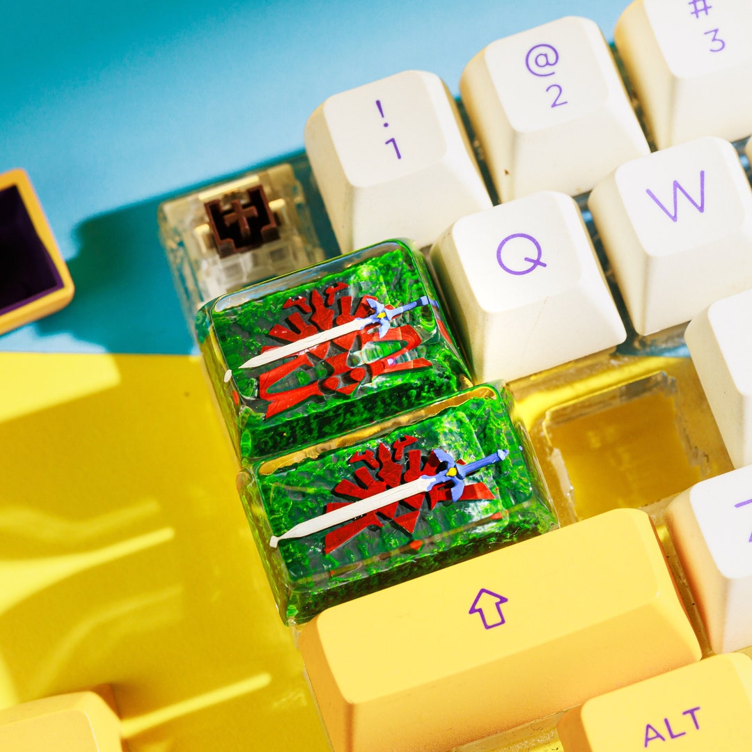 Zelda Sword Artisan Keycap, Hylian Shield Zelda Keycap, Artisan Zelda ...