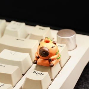 Cute Capybara Keycap, Custom Capybara Keycap, Capybara Artisan Keycap ...