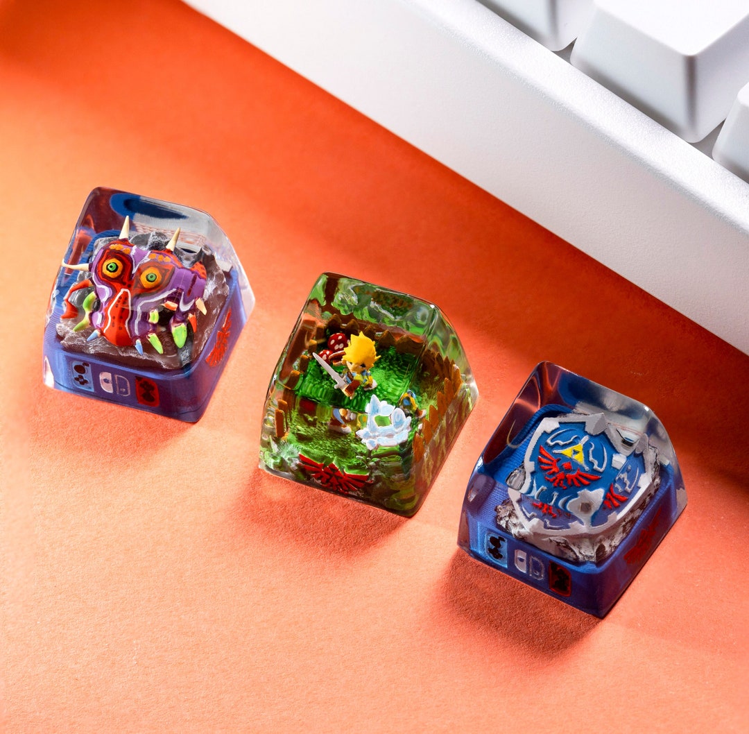 Shield Zelda Artisan Keycap, Hylian Keycap, Zelda Majora's Mask Keycap ...