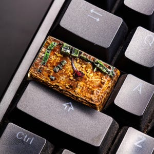 GOD.ZI.LLA Monster Artisan Keycap, Atomic Breath Keycaps ,monster Kaiju ...