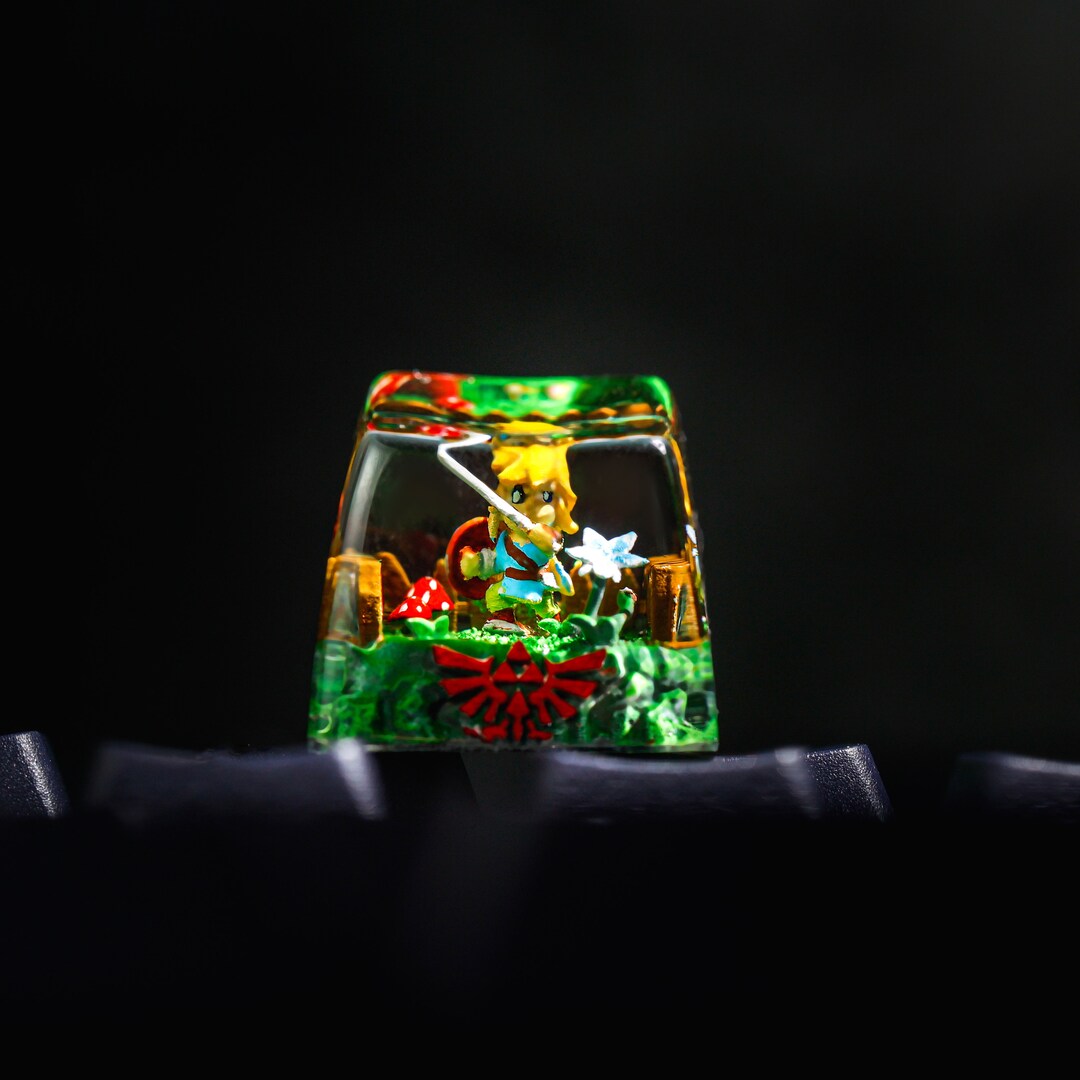 Link Zelda Artisan Keycap, Legend of Zelda Keycap, Zelda Keycap for ...