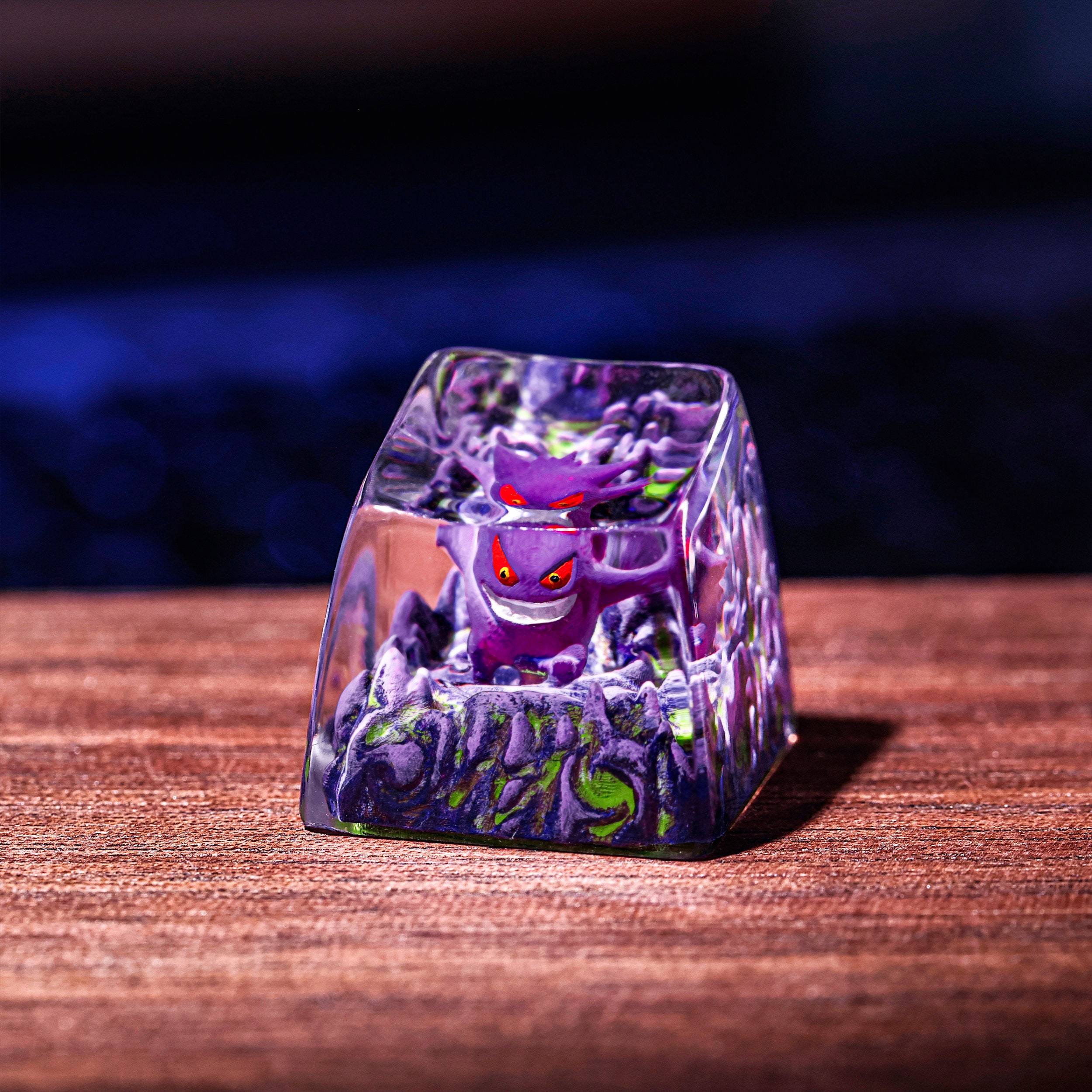 Mega Gengar Artisan Keycap, Handmade Resin Keycap With Ghost PKM Design ...