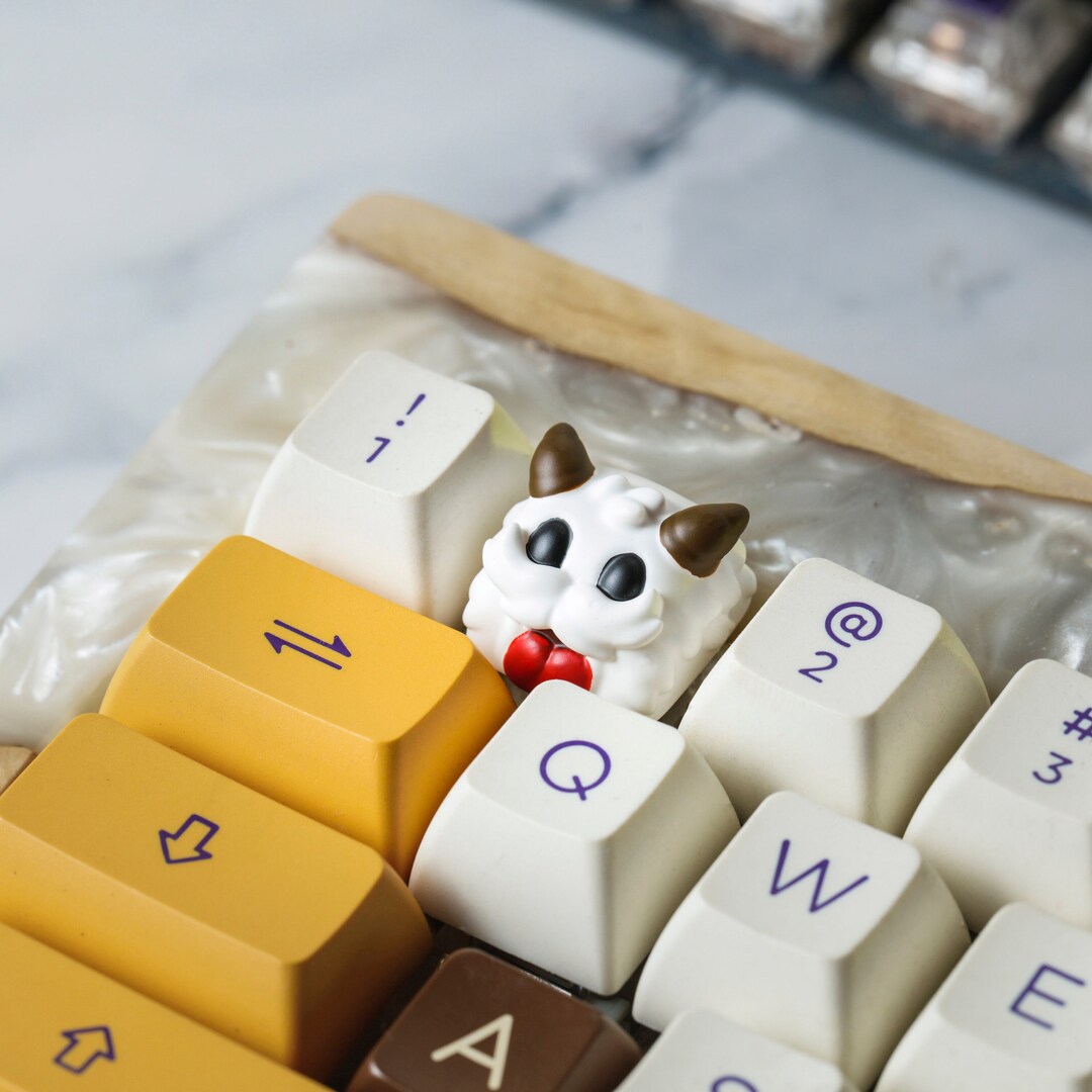 Poro Baron Artisan Keycap, Artisan Keycap, for Mechanical Keyboard Cherry MX Lol Cute Poro ...
