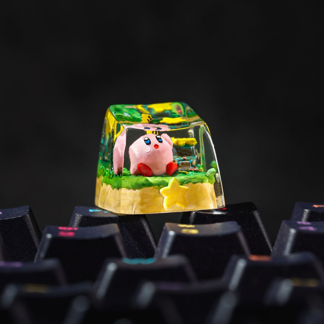 Kirby Car Artisan Keycap, Artisan Keycap, Cute Kirby Star Keycap ...