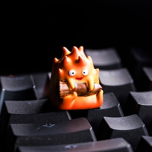Glowing Fire Artisan Keycap, Fire Demon Anime Keycap, Anime Keycap ...
