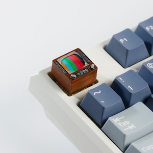 Retro TV Artisan Keycap, Artisan Keycap, Vintage Artisan Tetris Keycap ...