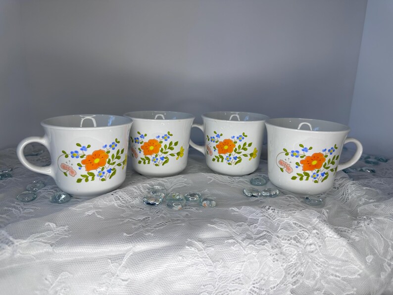 Corningware WILDFLOWER TEAPOT CUPS - Etsy