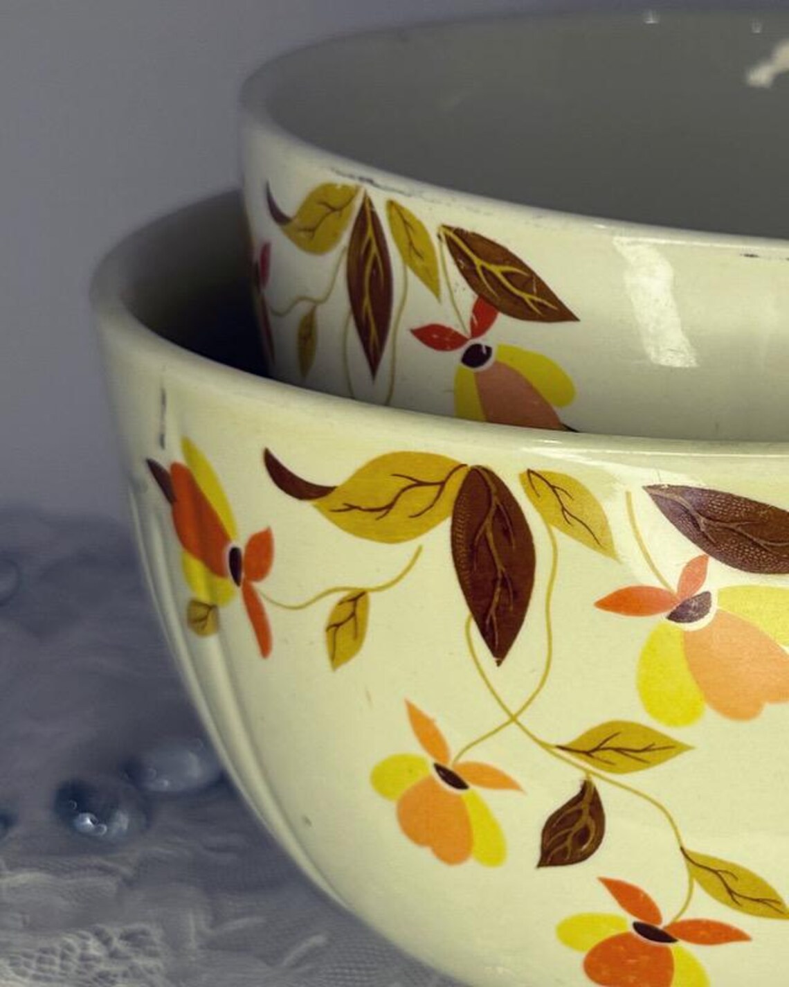 Vintage Superior Hall Mixing Bowls - Etsy