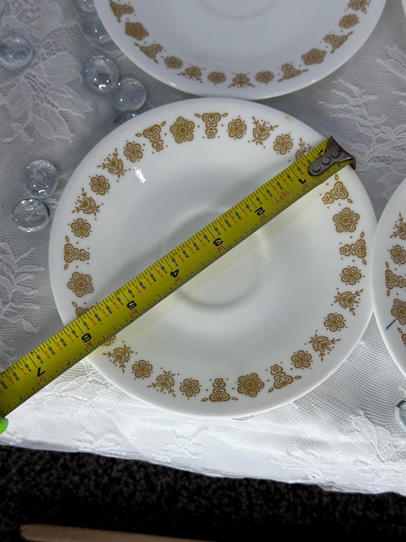 Corelle Butterfly Gold Dinner Plates / 1970 Corelle Corning BUTTERFLY ...