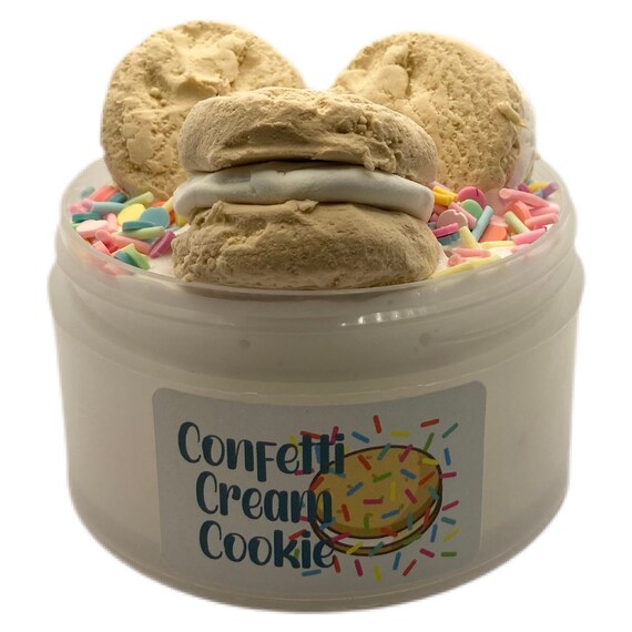 Confetti Cream Cookie Slime DIY Butter Slime Food Slime - Etsy