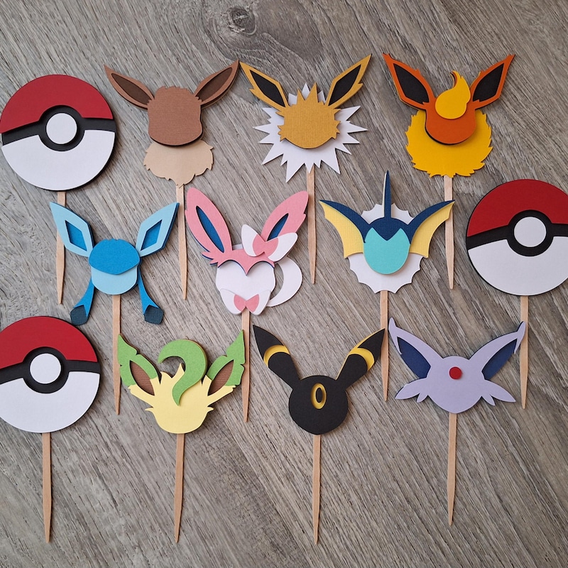 Pokemons Cake Topper - Etsy
