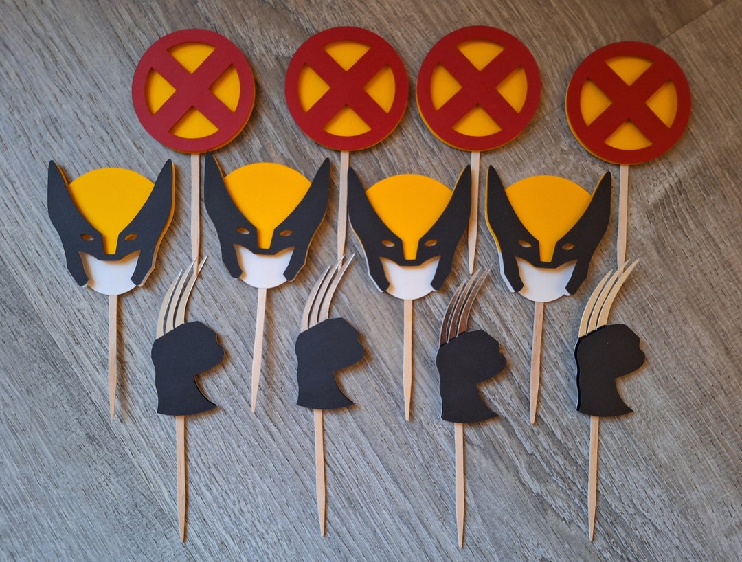 Wolverine Cupcake Toppers: X-men '97 Birthday Party Decorations (set of ...