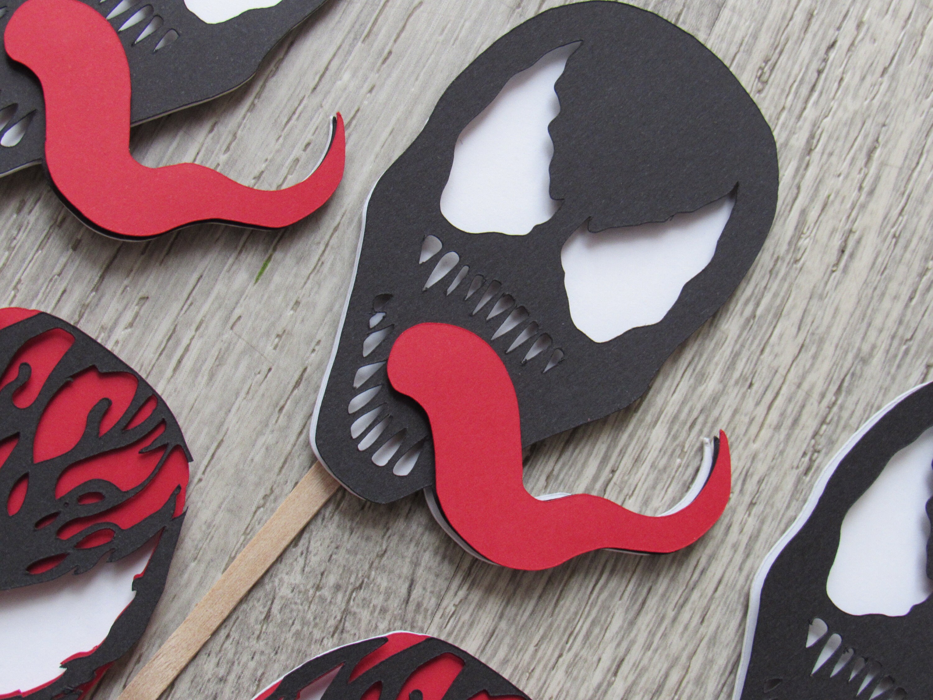 Venom Carnage and Spiderman Cupcake Toppers/ Venom Carnage - Etsy