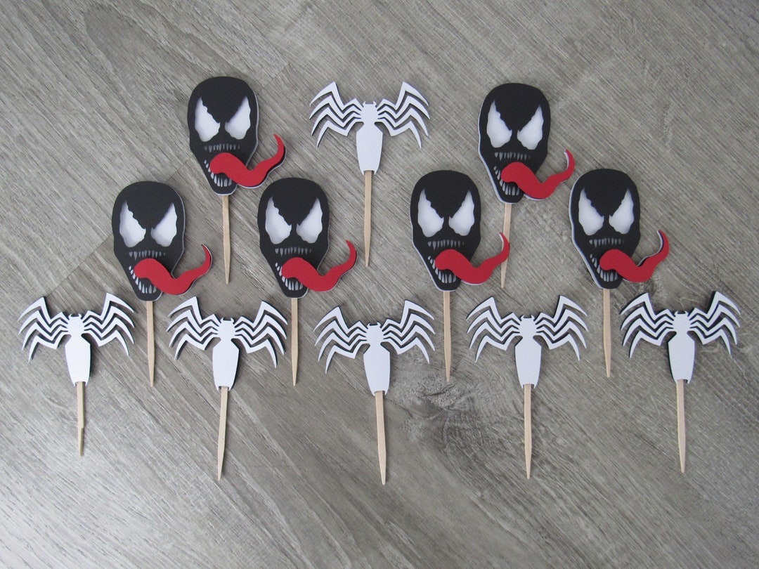 Venom Cupcake Topper, Venom Birthday, Spiderman Birthday - Etsy Canada