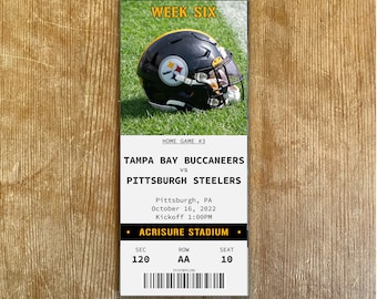 Steelers Ticket - Etsy