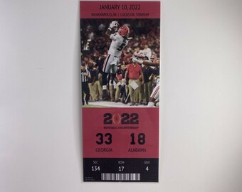 Uga Alabama Ticket - Etsy
