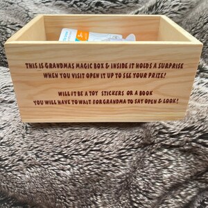 Grandmas Magic Box Mothers Day Gift Gift for Grandma Grandparents Gift ...
