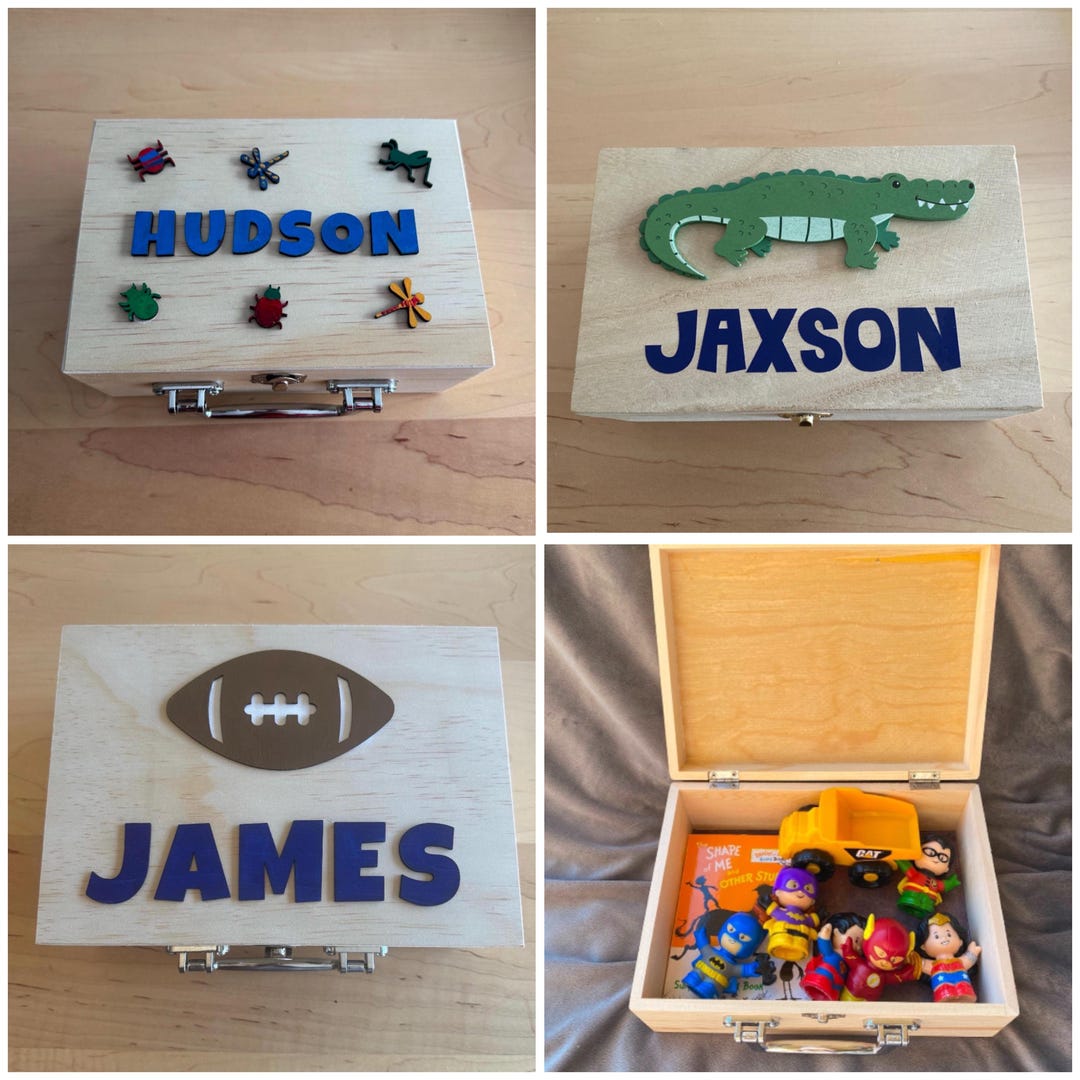 Boys Keepsake Box | Baby Boy Gift | Boys Treasure Box | Boys Toy Box ...