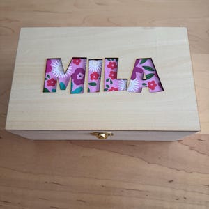 Girls Keepsake Box | Girls Personalized Gift | Girls Treasure Box ...