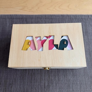Girls Keepsake Box | Girls Personalized Gift | Girls Treasure Box ...