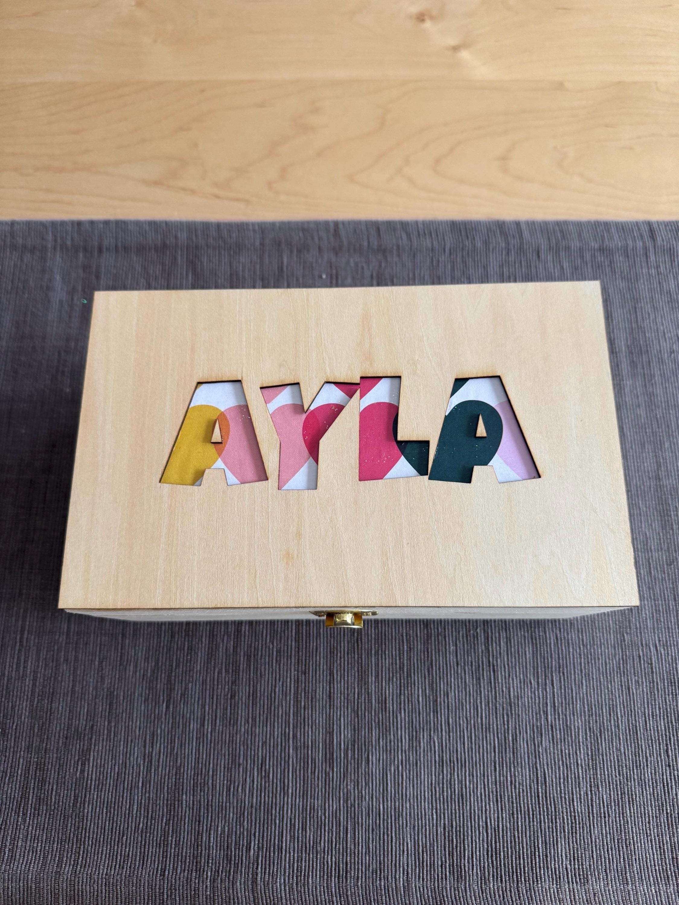 Girls Keepsake Box | Girls Personalized Gift | Girls Treasure Box ...