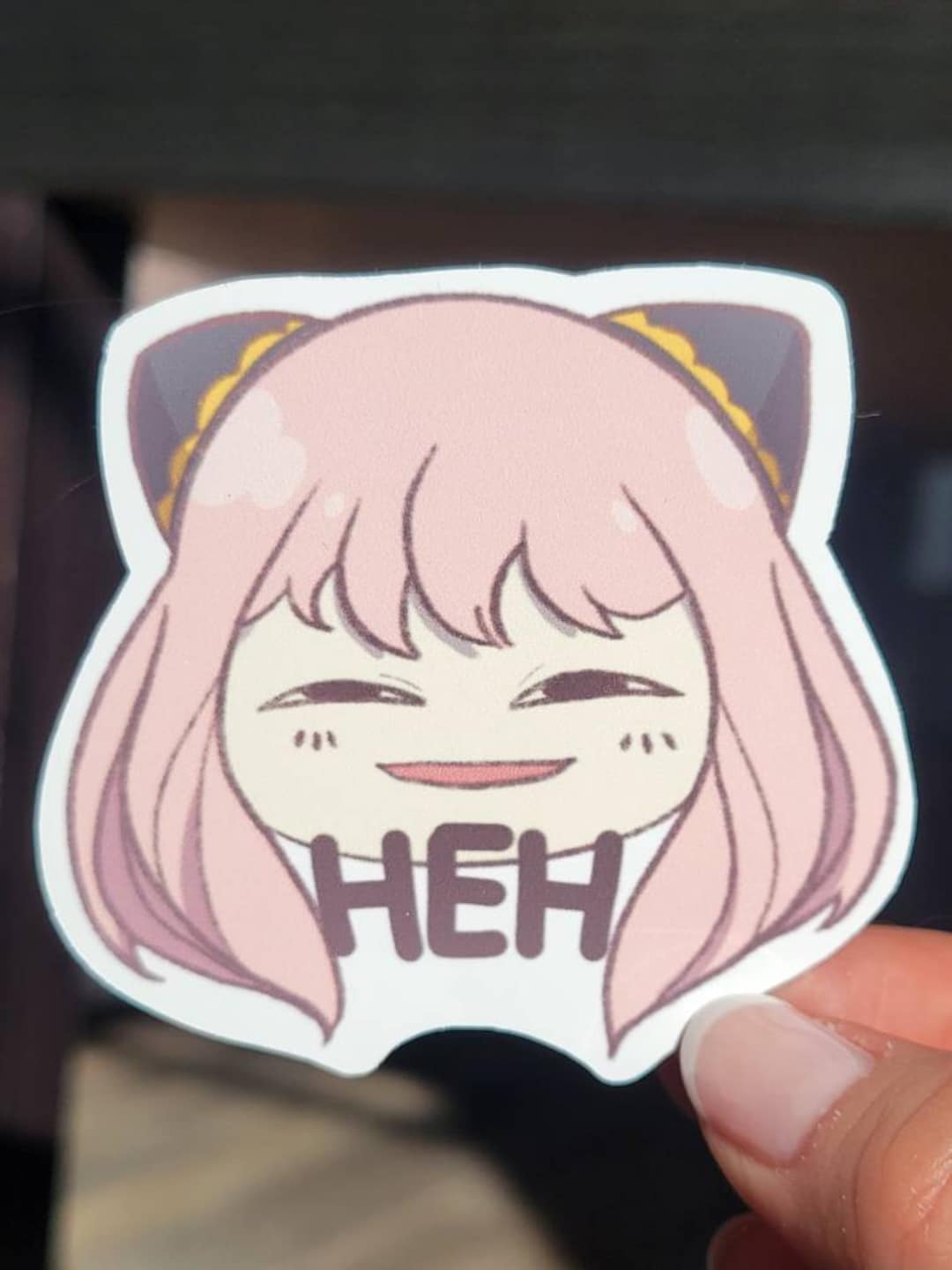 HEH Anya Sticker Spy Family Anime Sticker Funny Sticker - Etsy
