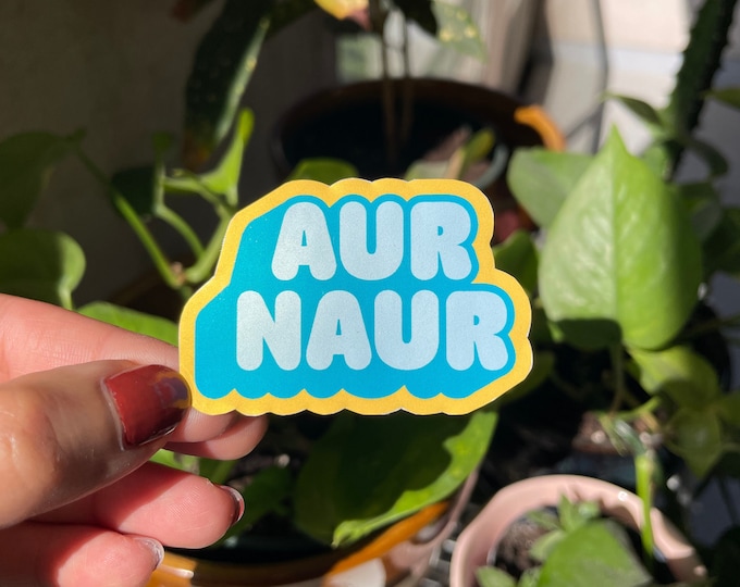 AUR NAUR Waterproof Vinyl Sticker / Funny Heavy Duty Die-cut Decal for ...