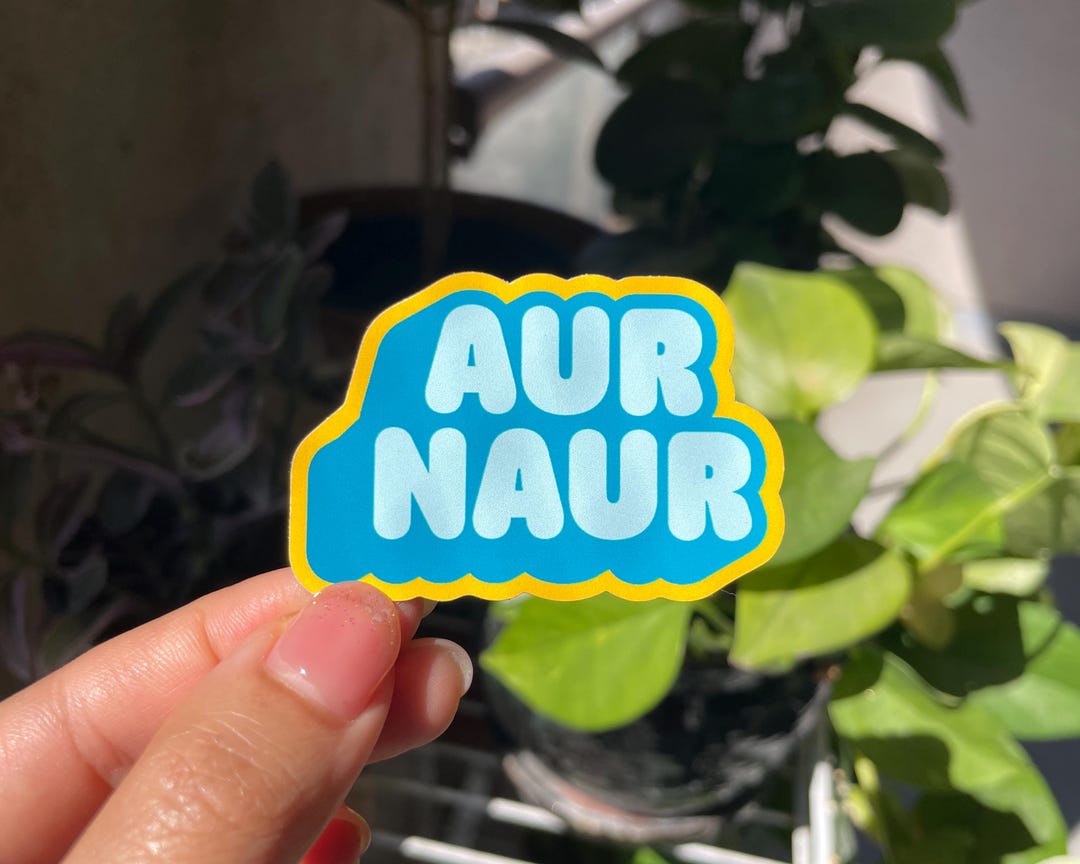 AUR NAUR Waterproof Vinyl Sticker / Funny Heavy Duty Die-cut Decal for ...