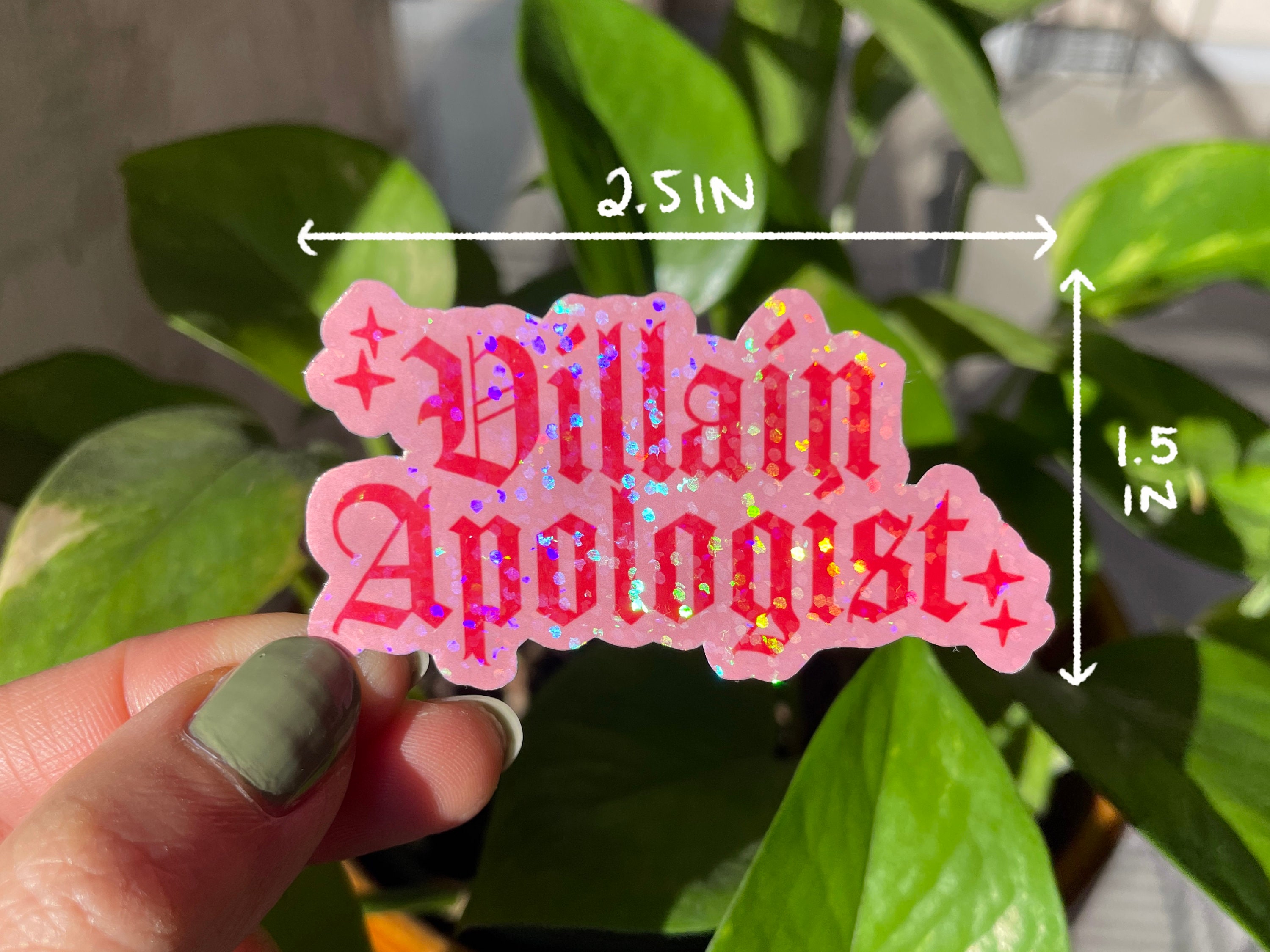 Villain Apologist Waterproof Sticker / Spicy Booktok Romance Fantasy ...
