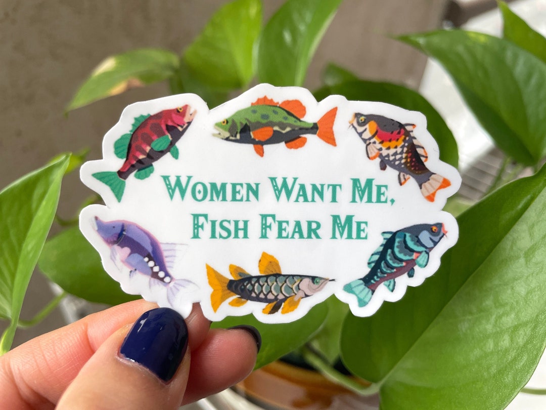 Zelda Women Want Me, Fish Fear Me Sticker / BOTW TOTK Fishing / Funny ...