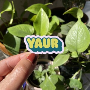 AUR NAUR Waterproof Vinyl Sticker / Funny Heavy Duty Die-cut Decal for ...