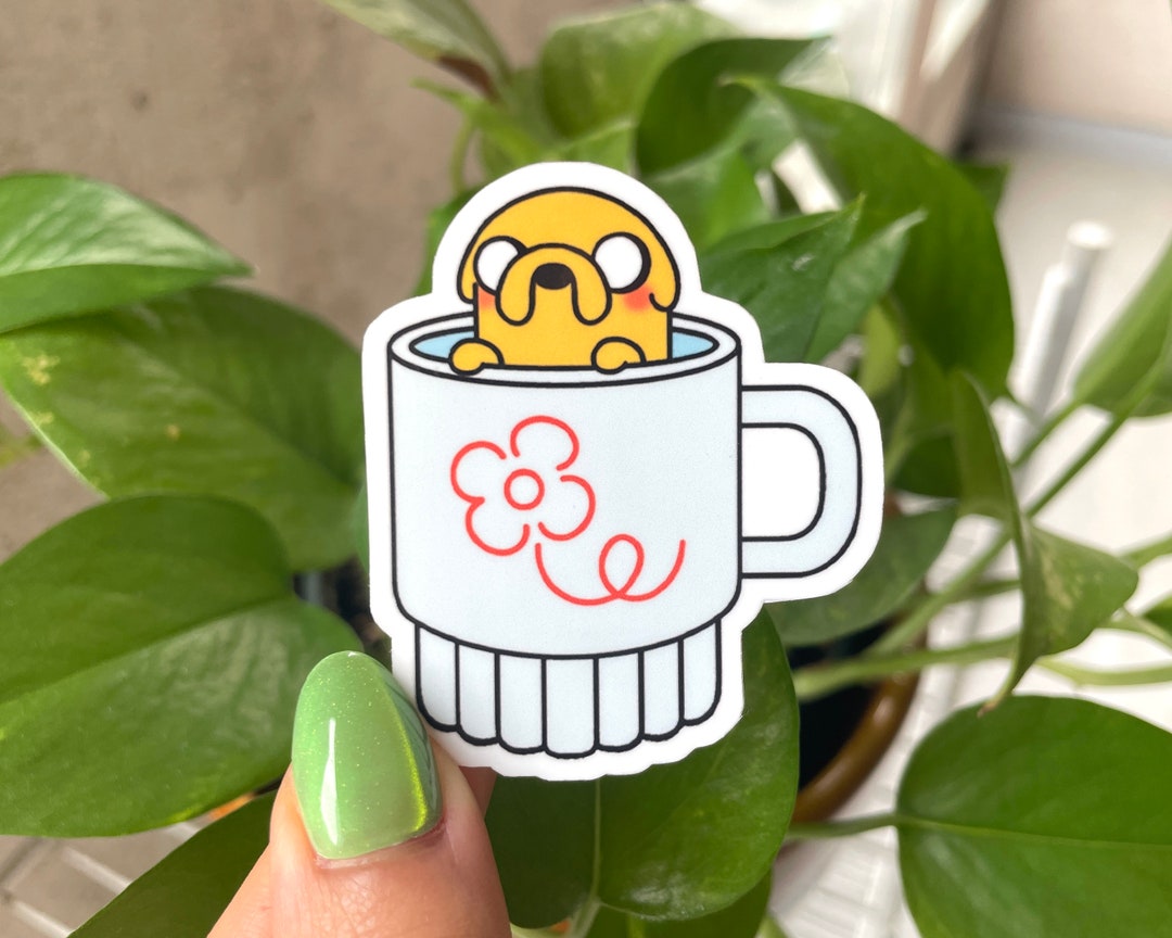Jake's Favourite Cup Sticker / Jake the Dog / Funny Heavy Duty Die-cut ...