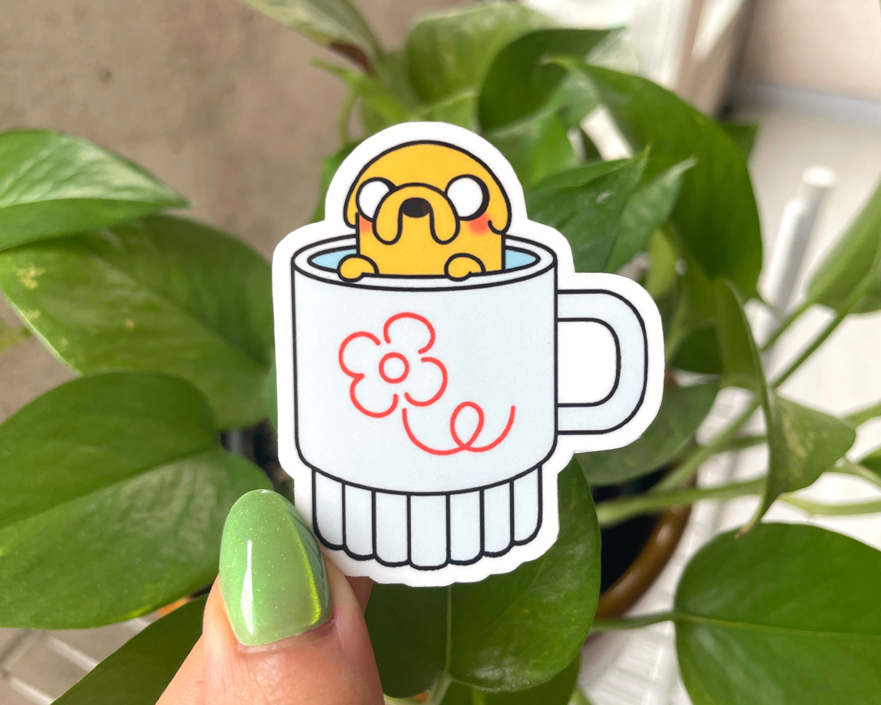 Jake's Favourite Cup Sticker / Jake the Dog / Funny Heavy Duty Die-cut ...