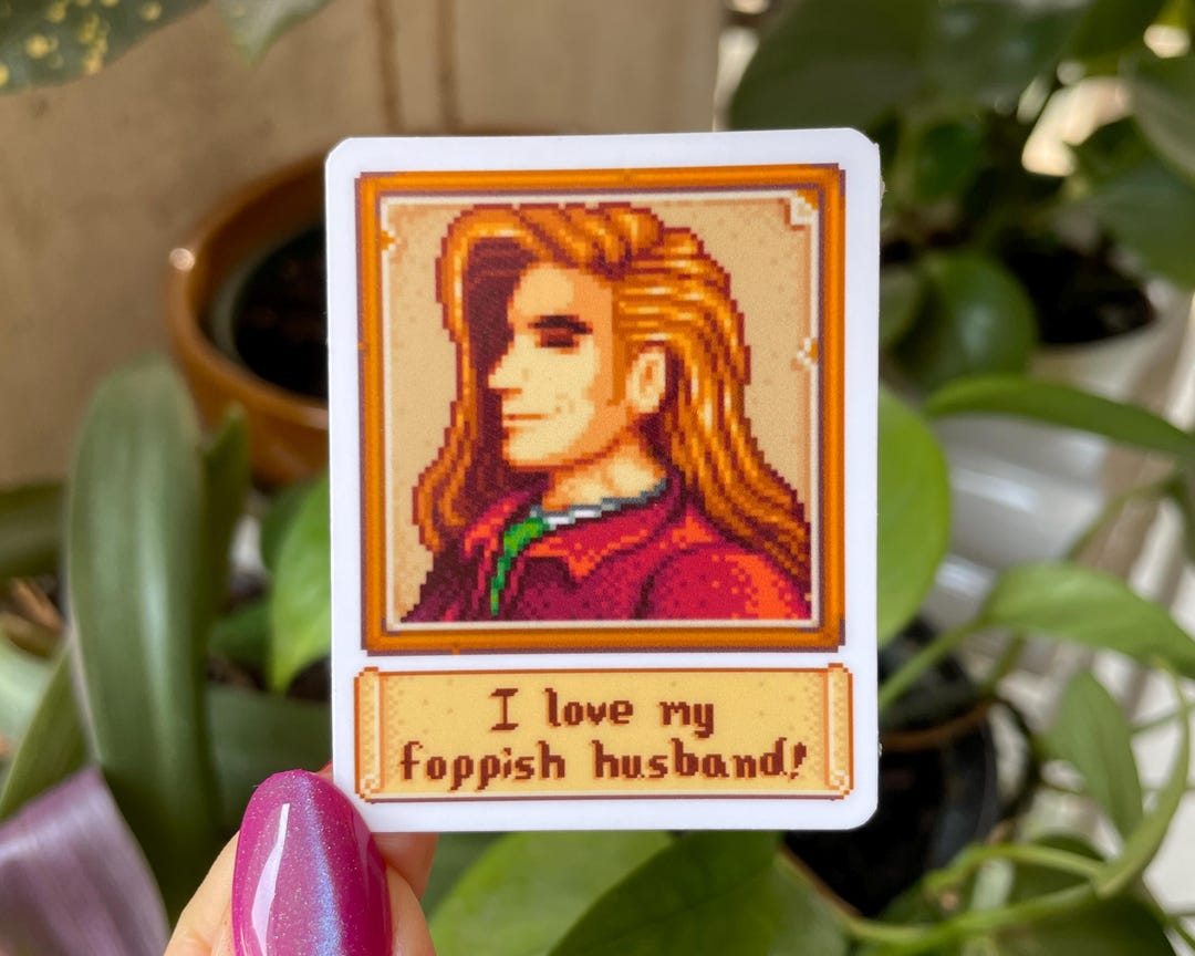 I Love Elliott Sticker / Stardew Valley Spouse Vinyl Decal / SDV Funny ...