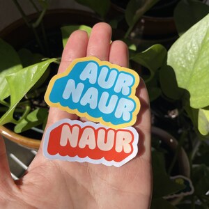 AUR NAUR Waterproof Vinyl Sticker / Funny Heavy Duty Die-cut Decal for ...