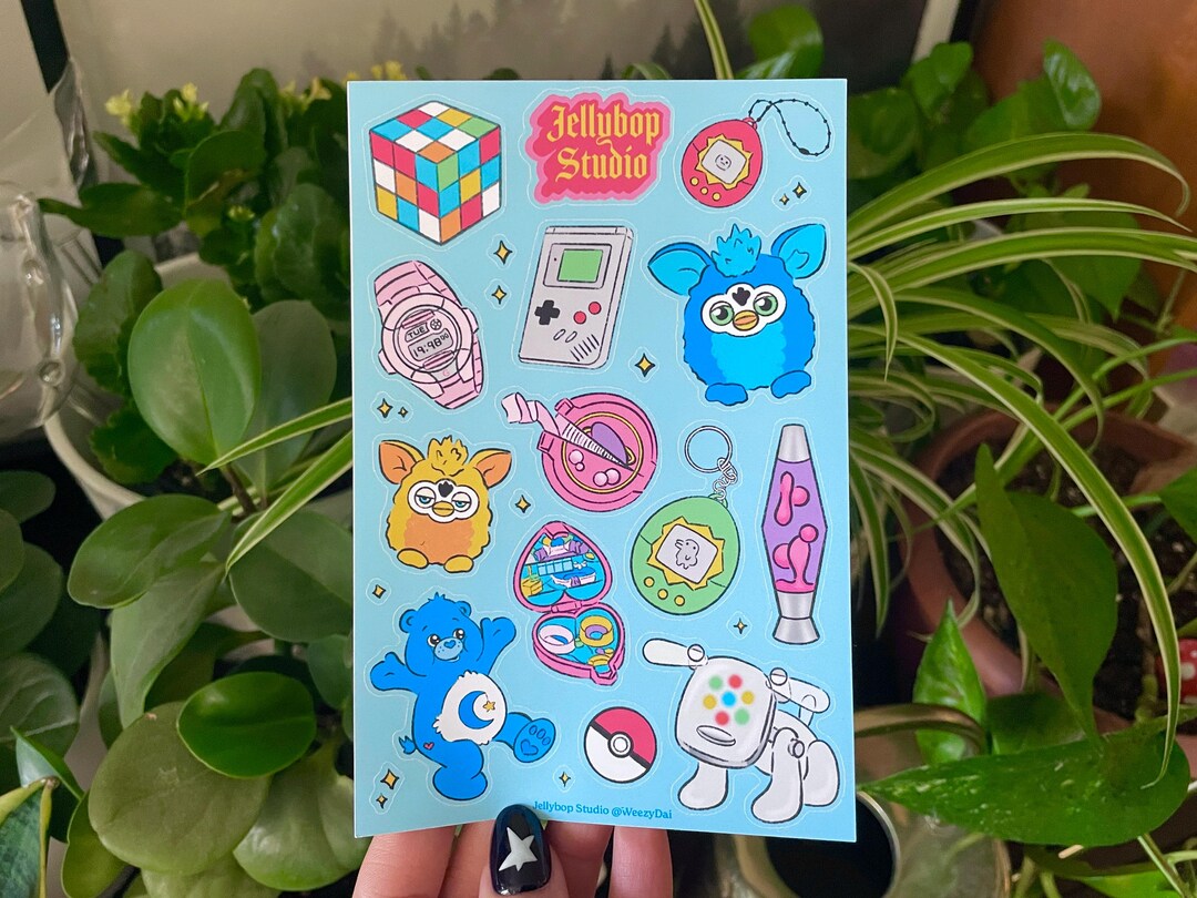Nostalgic Childhood Toys Sticker Sheet 4x6 | 80s 90s 2000s Y2K ...