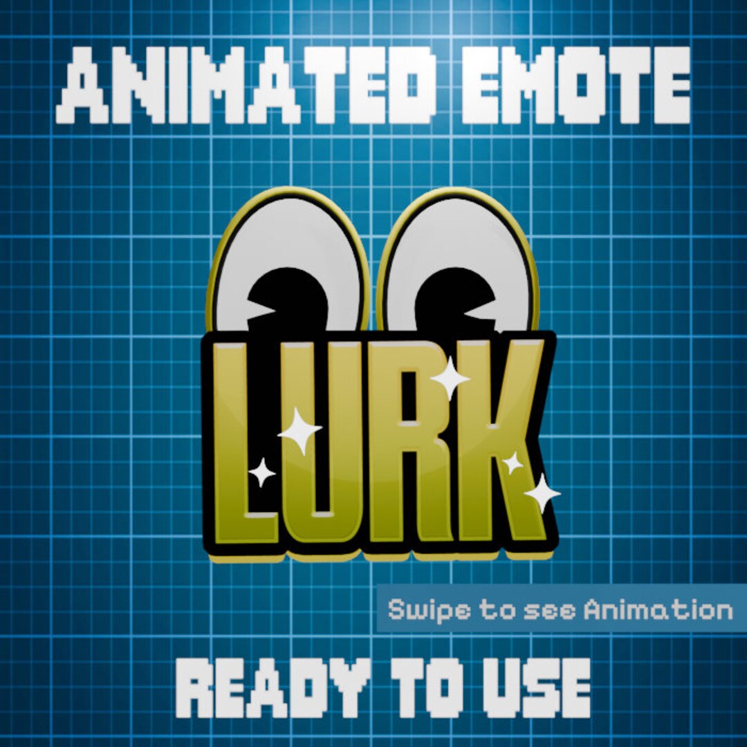 ANIMATED EMOTE Yellow | Lurk Emote, Kick Emote, Twitch Emote, Discord ...