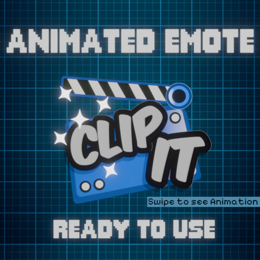 ANIMATED EMOTE Blue | Clip It Emote, Kick Emote, Twitch Emote, Discord ...