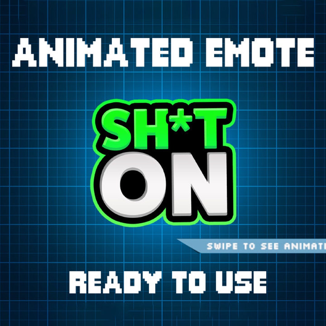 ANIMATED EMOTE Green | Sh*t on Emote, Kick Emote, Twitch Emote, Discord ...
