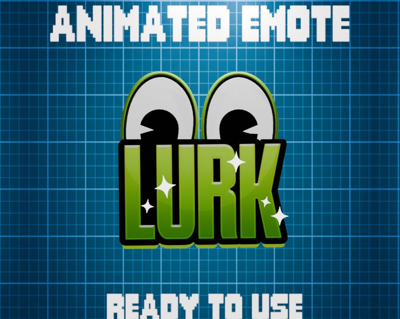 ANIMATED EMOTE | Green Lurk Emote, Kick Emote, Twitch Emote, Discord ...