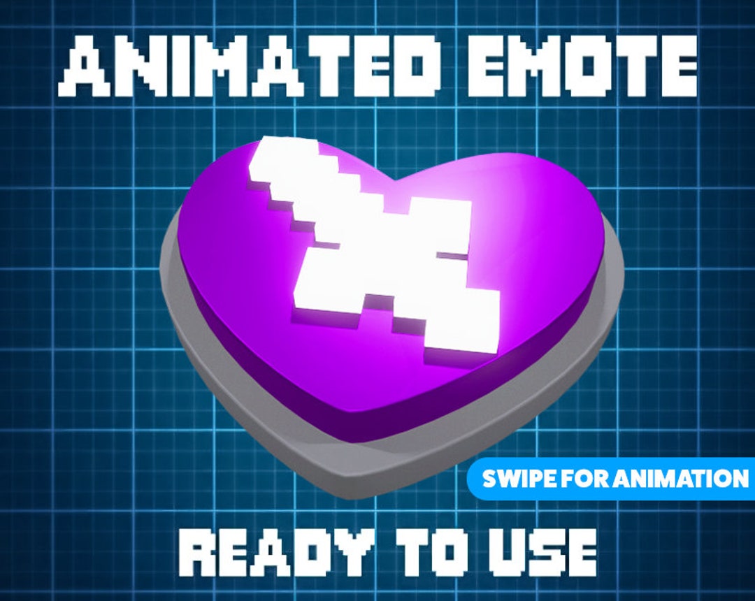 ANIMATED EMOTE Purple | Mod Love, Heart Emote, Kick Emote, Twitch Emote ...