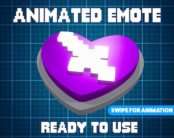 ANIMATED EMOTE Purple Lurk Emote, Kick Emote, Twitch Emote, Discord ...