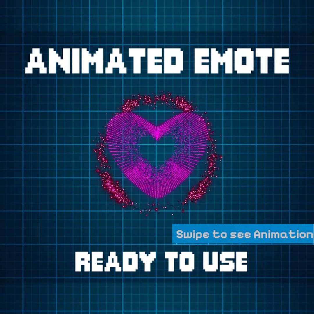 ANIMATED EMOTE Pink Firework Heart | Heart Emote, Kick Emote, Twitch ...