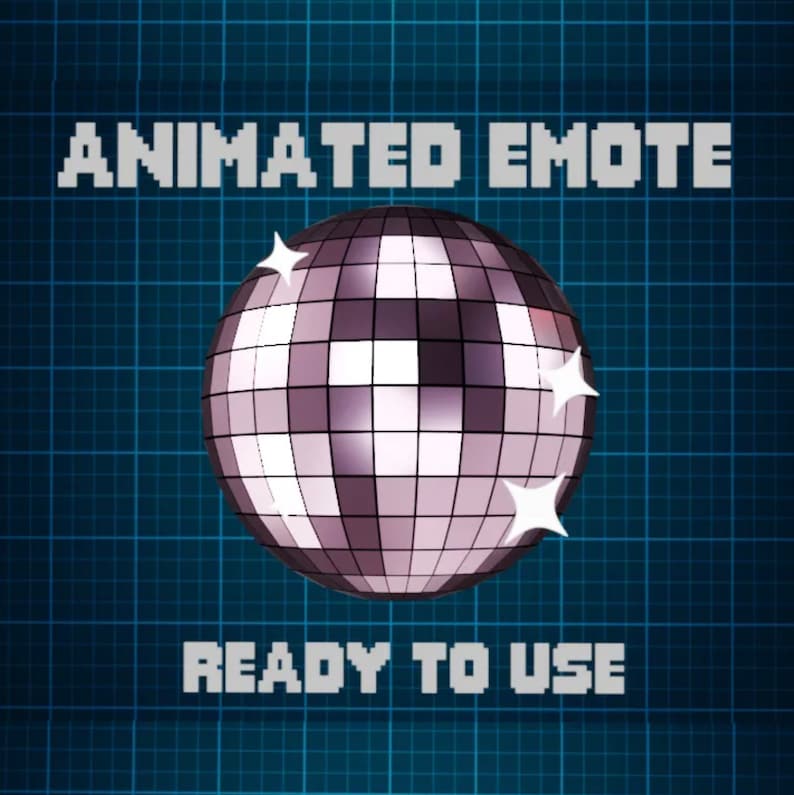 ANIMATED EMOTE Light Pink | Disco Ball Emote, Kick Emote, Twitch Emote ...