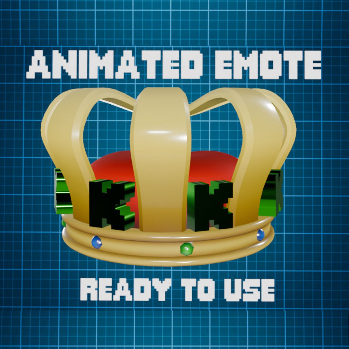 ANIMATED Kick Emote Crown | Crown Emote, Kick Emote, Discord Emote ...