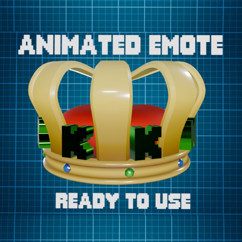 ANIMATED Kick Emote Crown | Crown Emote, Kick Emote, Discord Emote ...